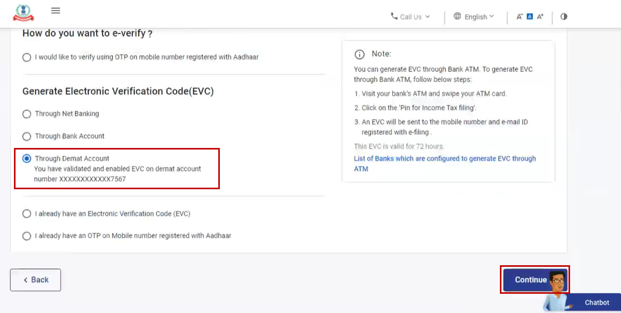 How To E Verify User Manual Income Tax Department
